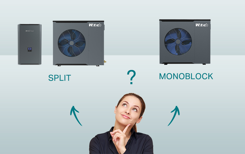 Air to water heat pump: Monoblock or Split - Wotech